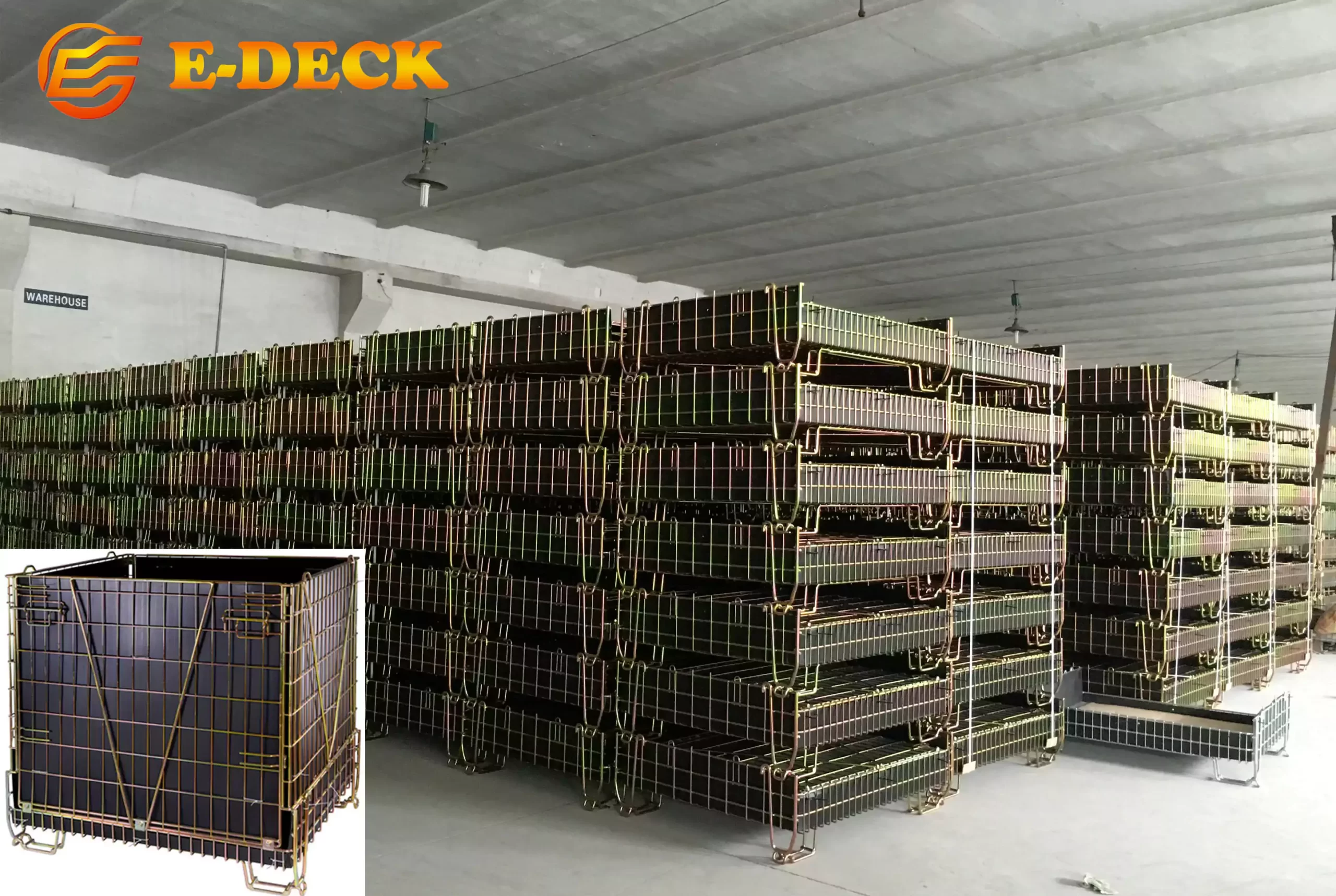 Increase Warehouse Space and Efficiency with Folding Wire Container